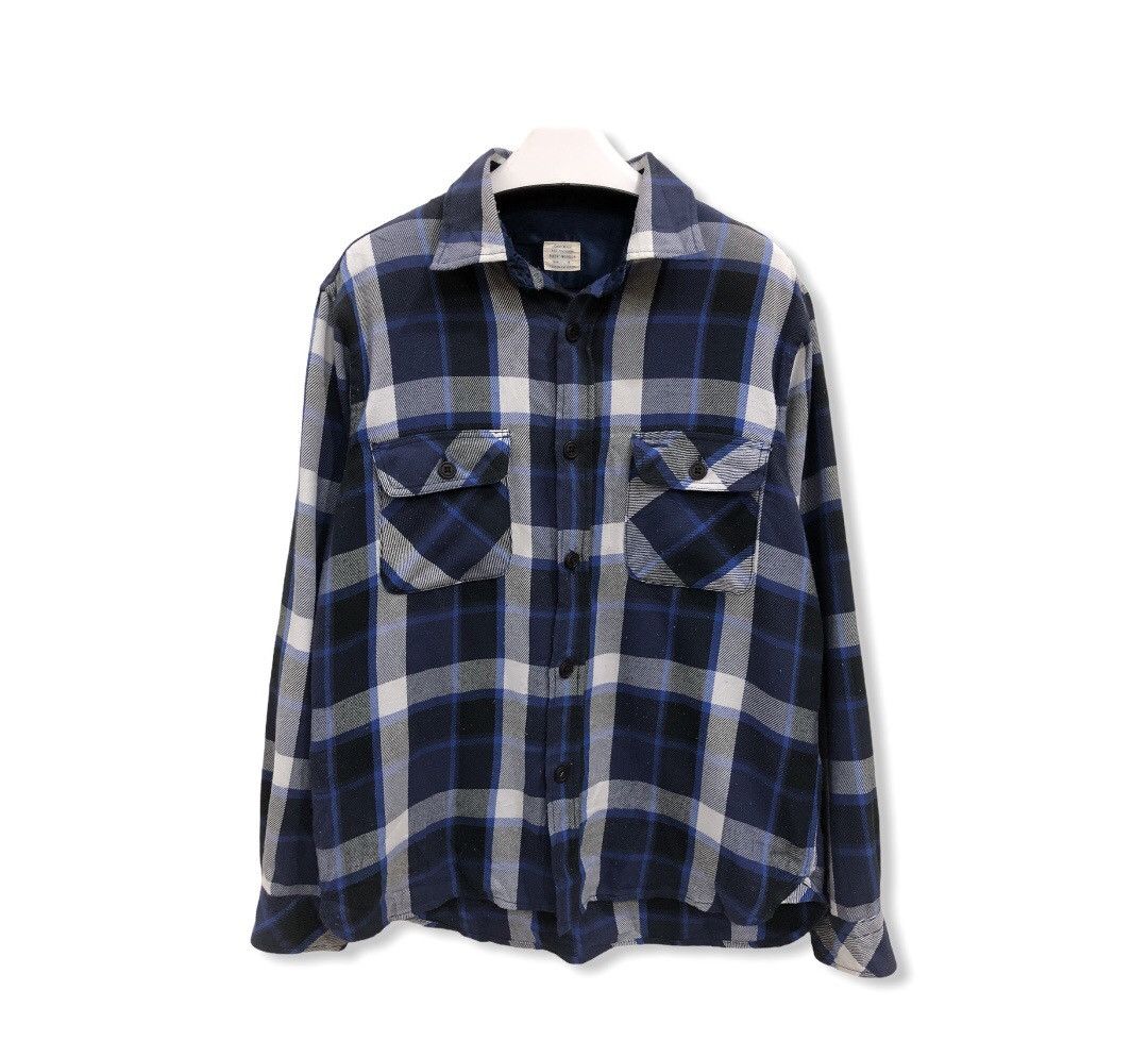 Flannel × Japanese Brand × Streetwear Japanese Brand Back Number Plaid ...