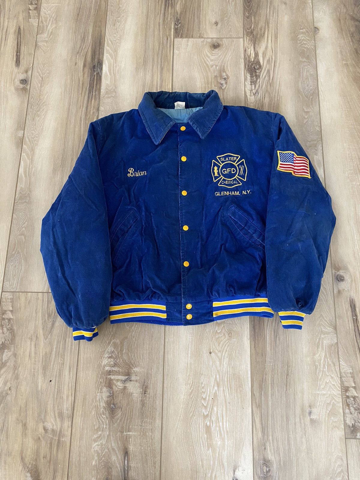 Vintage 80s FDNY corduroy work jacket | Grailed