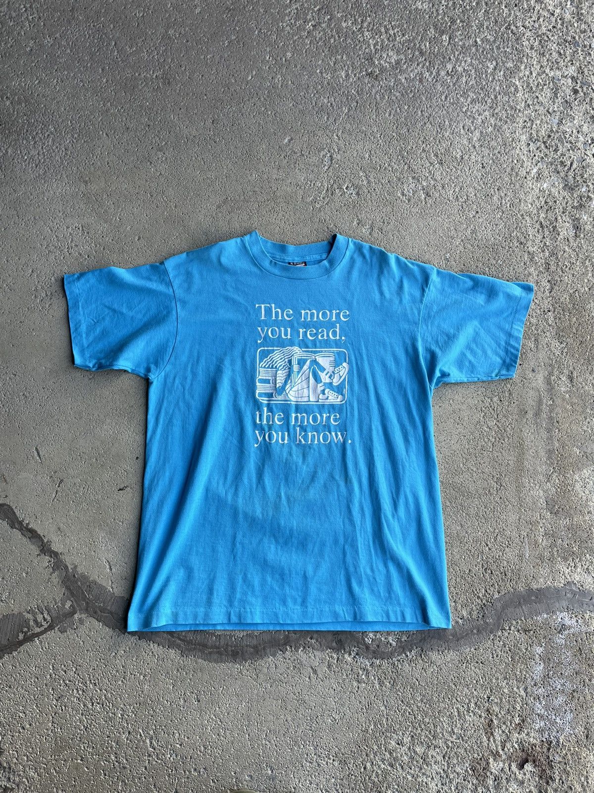Vintage Vintage the more you read the more you know shirt | Grailed