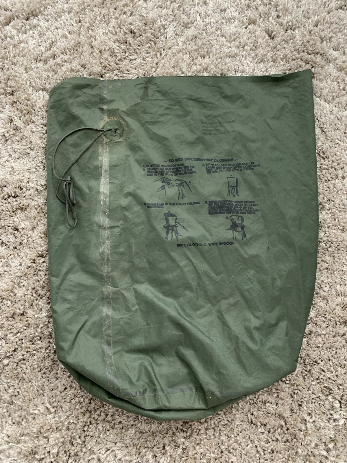 Vintage Vintage US Army Military Surplus sinch bag potato sack | Grailed