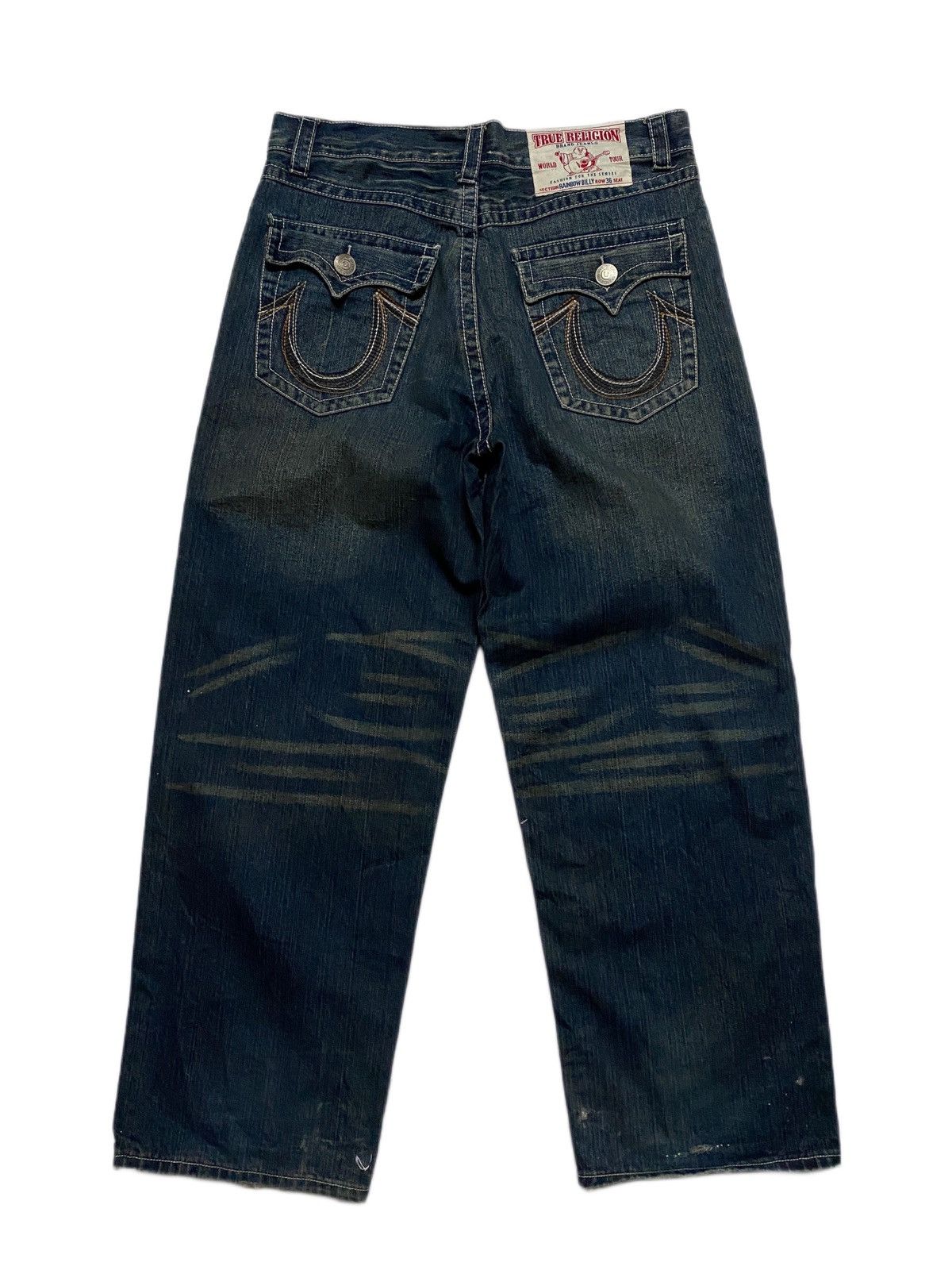 True Religion 💥BAGGY💥VINTAGE TRUE RELIGION RAINBOW BILLY DISTRESS JEANS ...