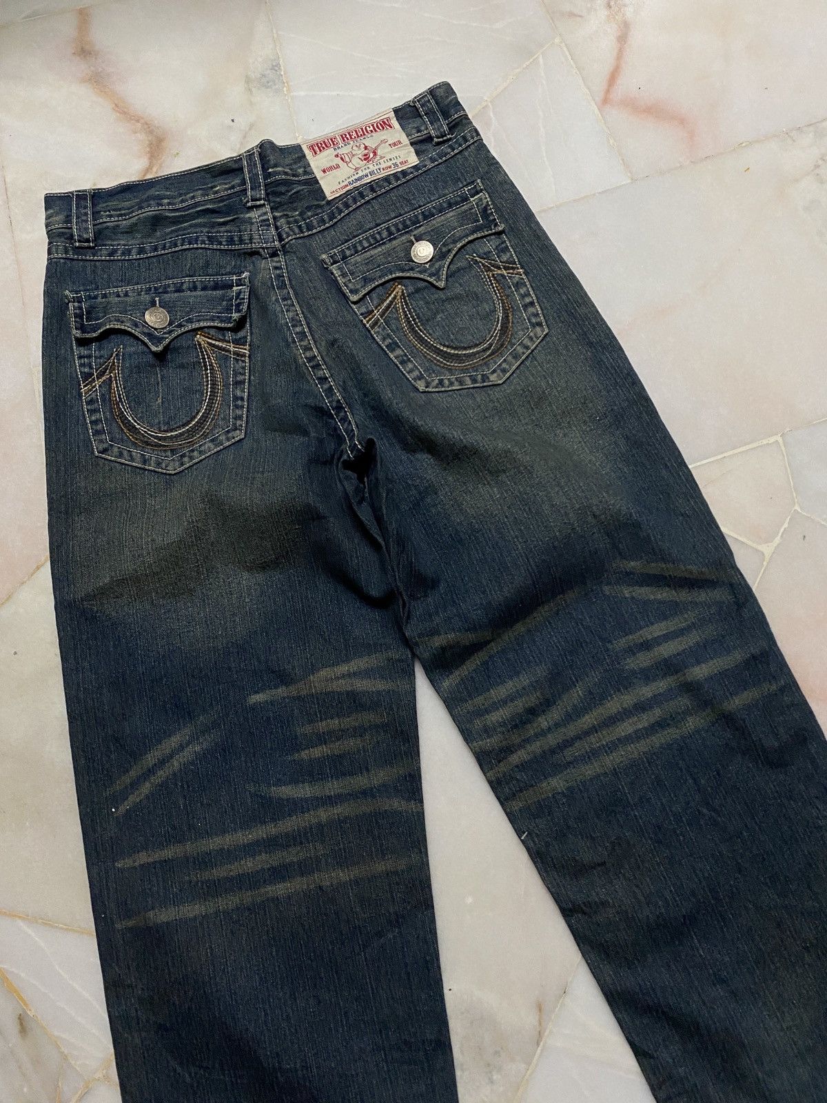 True Religion 💥BAGGY💥VINTAGE TRUE RELIGION RAINBOW BILLY DISTRESS JEANS ...