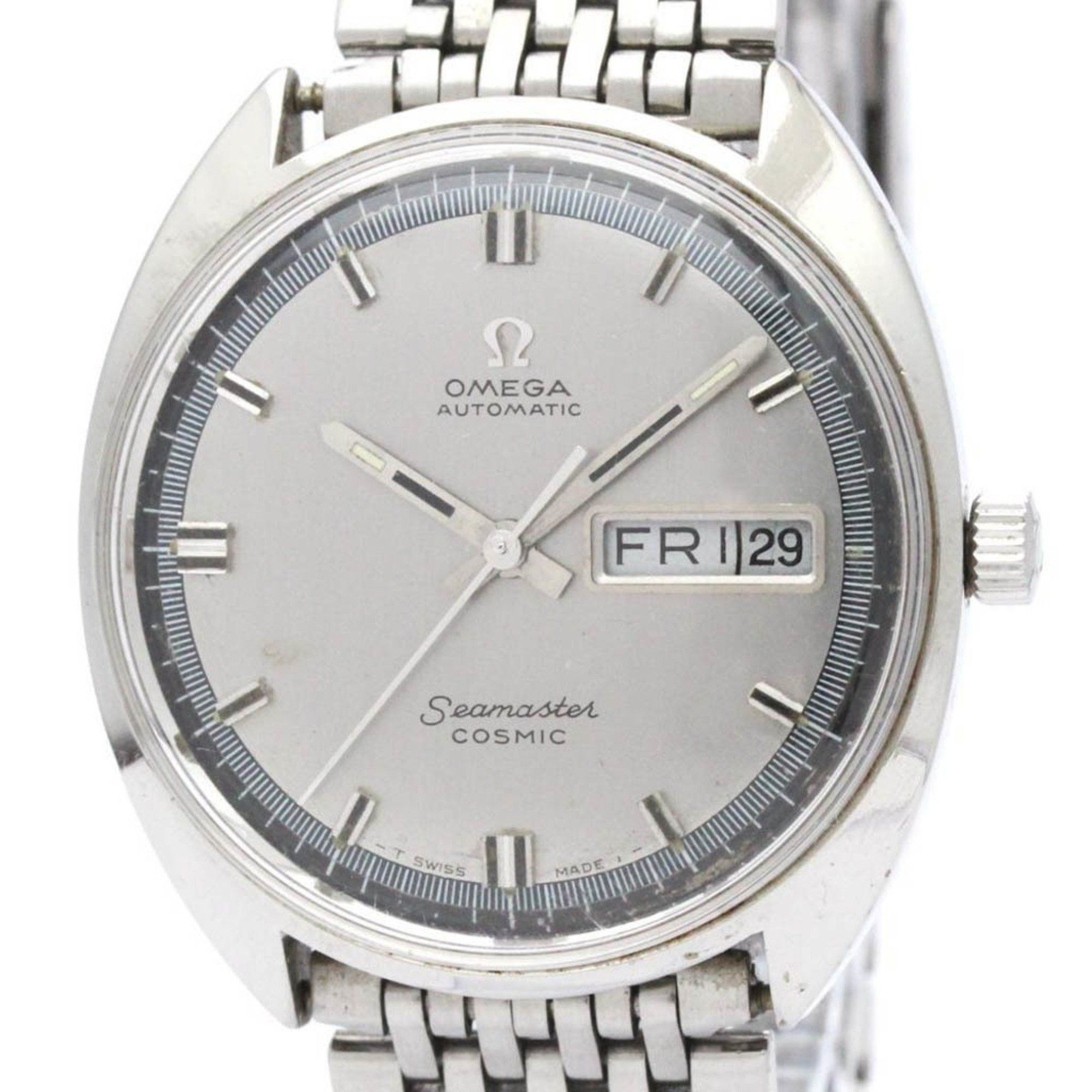 Omega Vintage OMEGA Seamaster Day Date Cal 752 Steel Automatic Watch ...