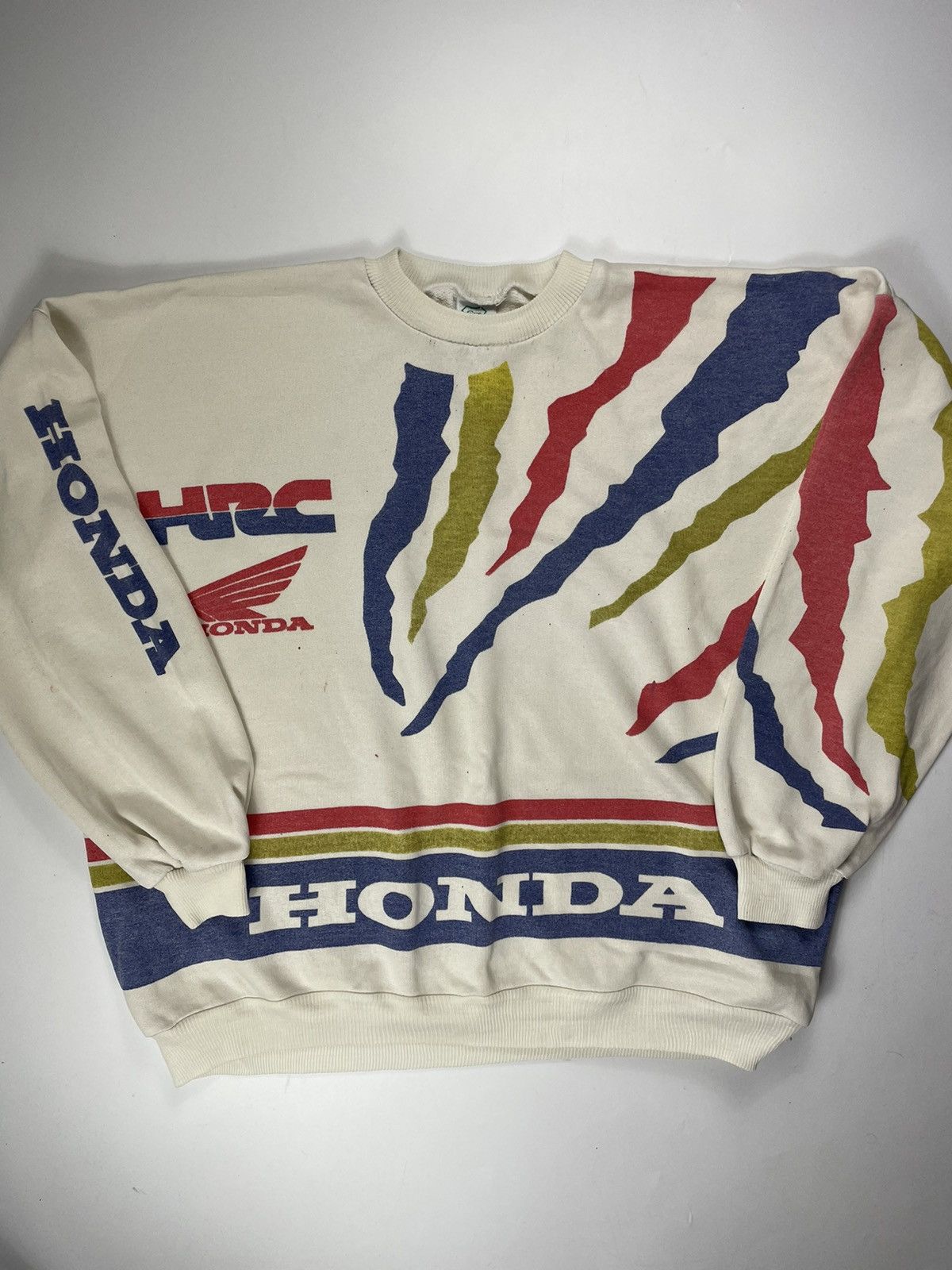 Vintage Vintage boxy crewneck sweatshirt Honda HRC moto italy boxy ...