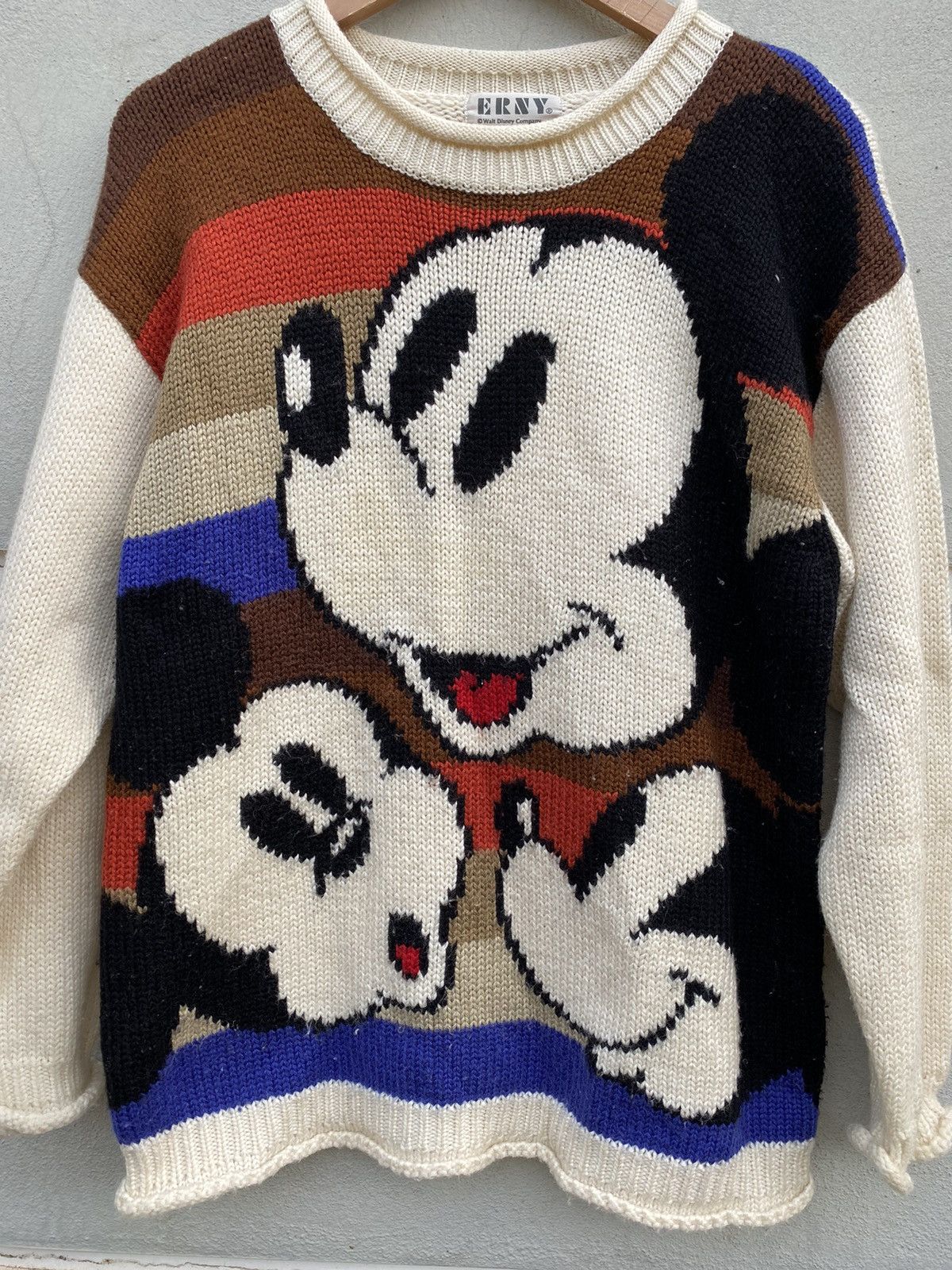 Vintage Vintage 90's Mickey Mouse Big Image Knit | Grailed