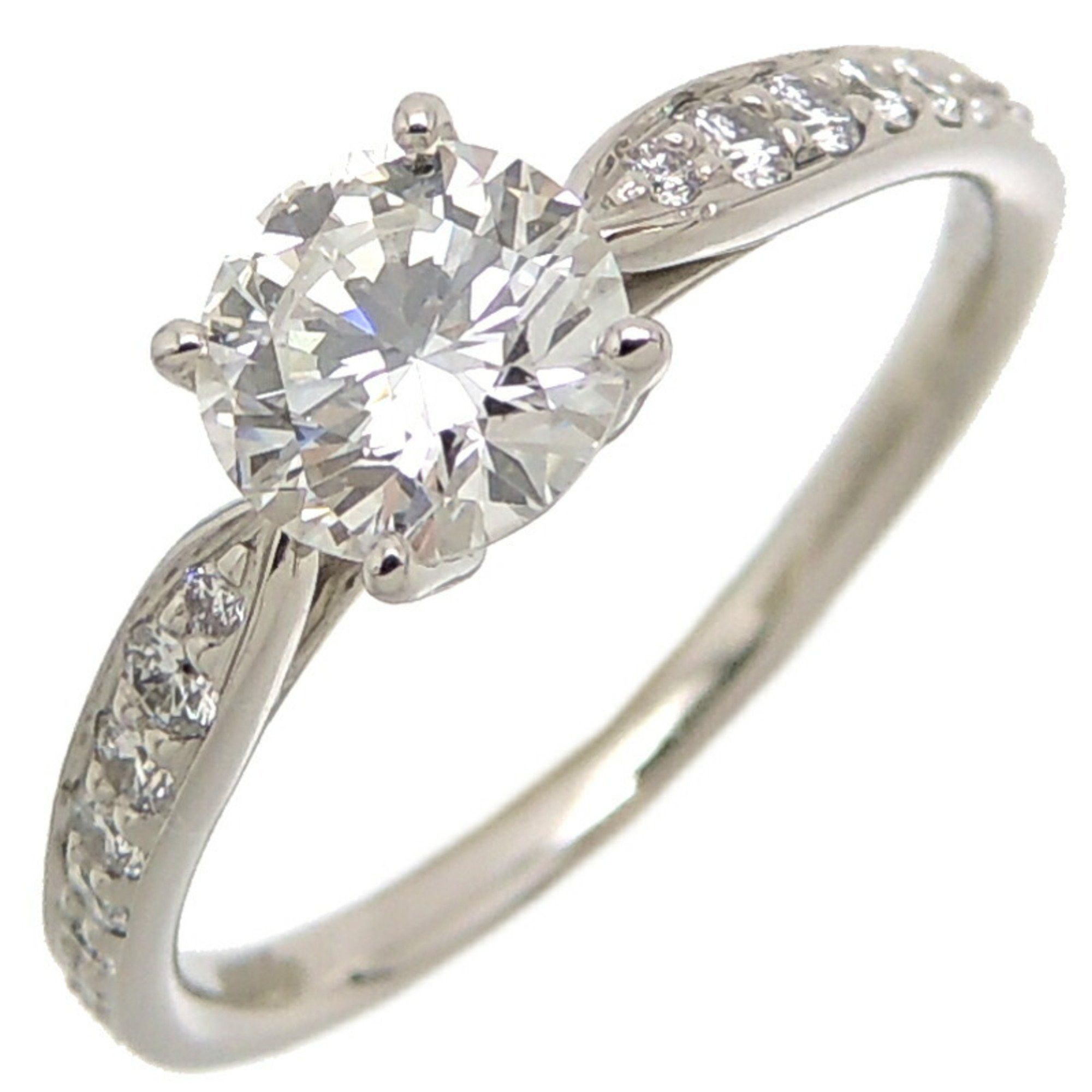 Tiffany & Co. Tiffany Harmony Half Circle Diamond Ladies Ring Pt950 ...