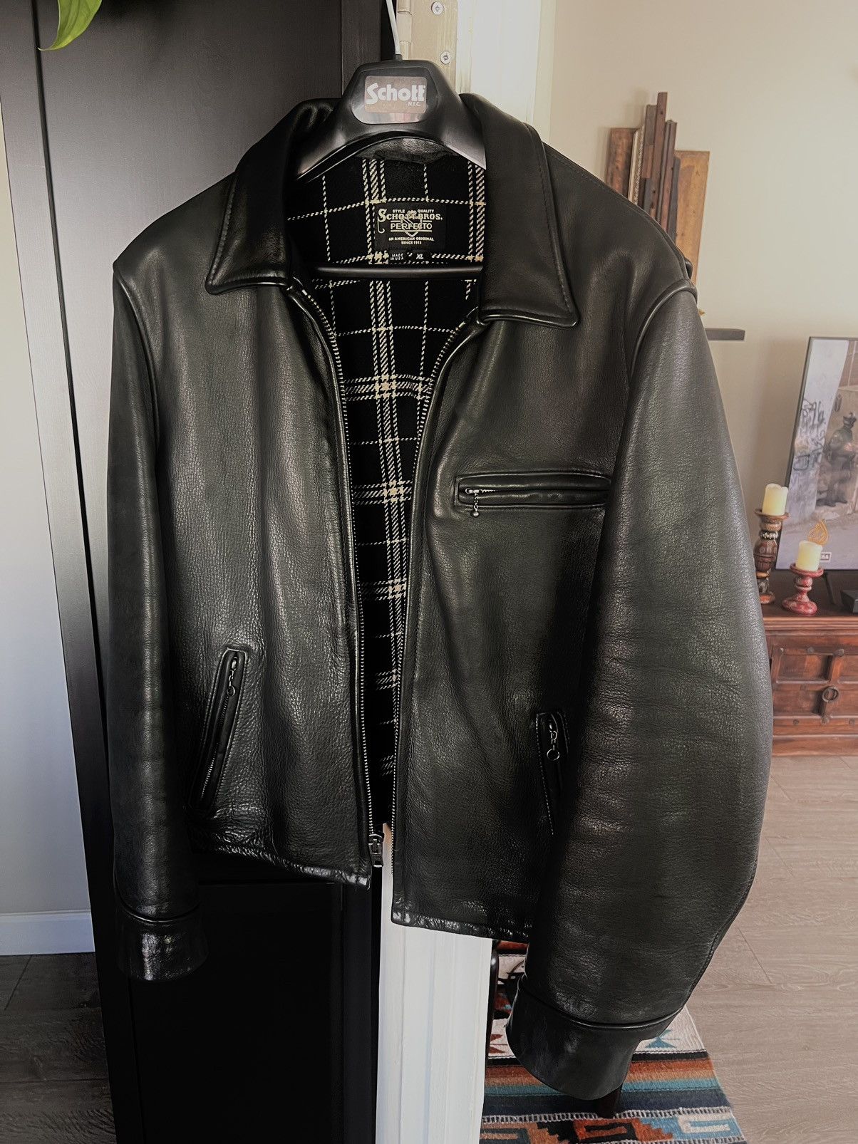 Schott Horween Deer-Touch Cowhide Rider Jacket XL | Grailed