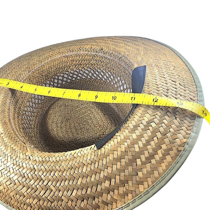 Vintage Vintage Mens Straw Hat Bass Fishing Band Pattern Fedora L | Grailed