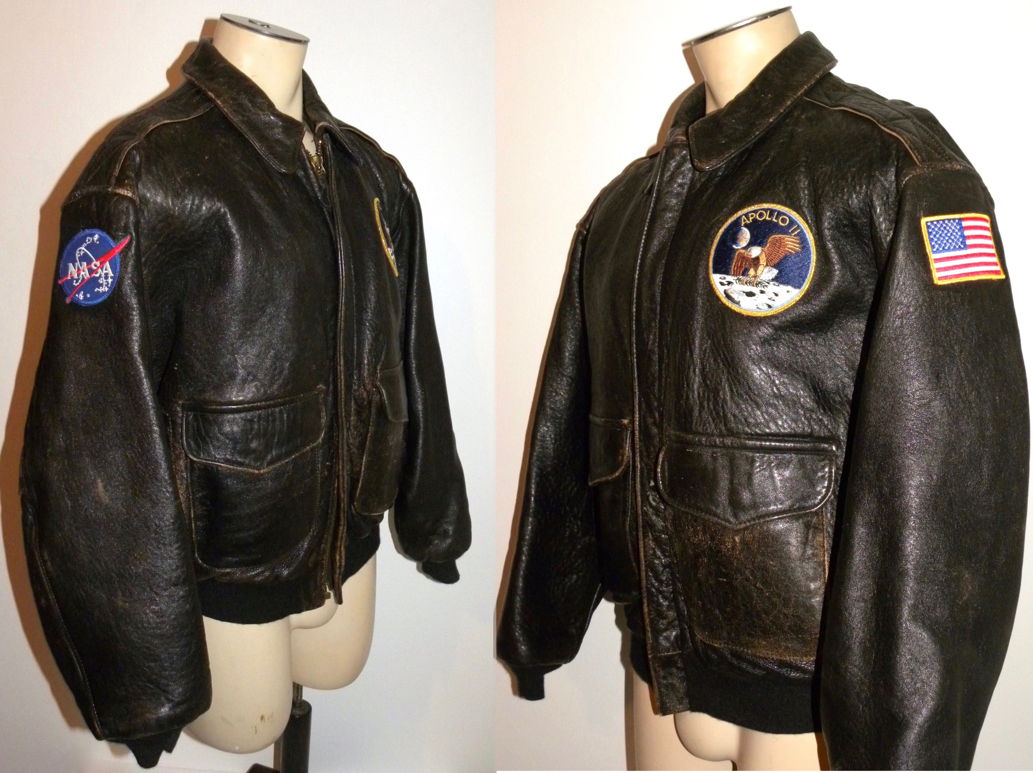 Avirex Vintage Type A2 Bomber Jacket NASA Apollo 11 | Grailed
