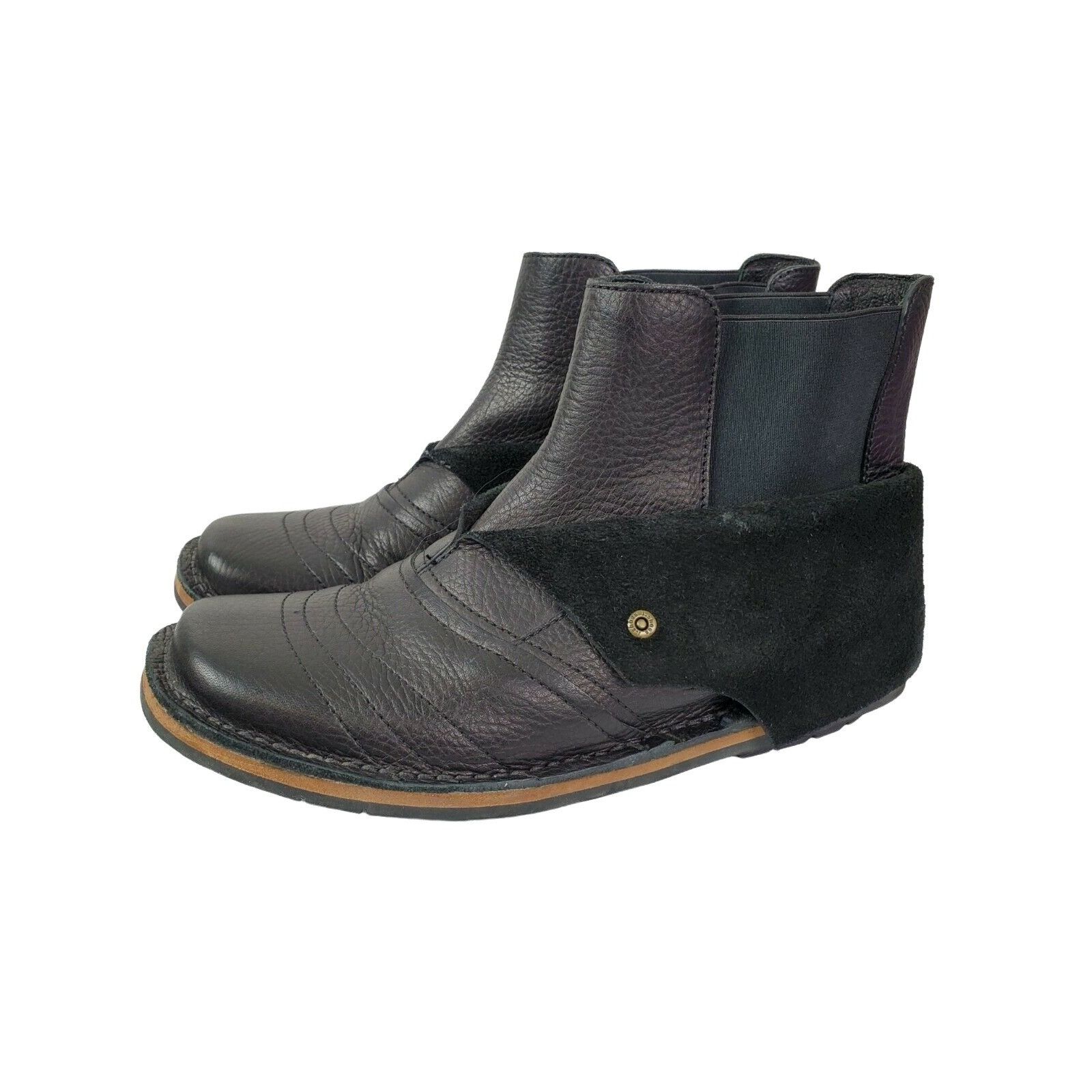 J Shoes J.Shoes Mens Black Leather Suede Ankle Chukka Boots Wrench 1 ...