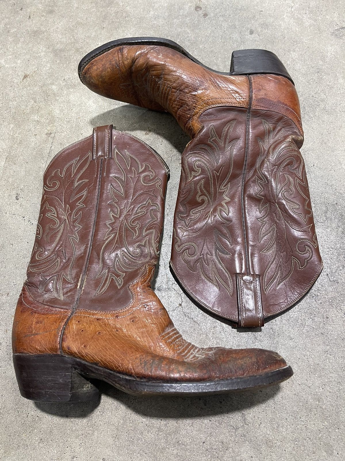 Genuine Leather × Justin Boots × Vintage Vintage ‘Justin’ Leather ...