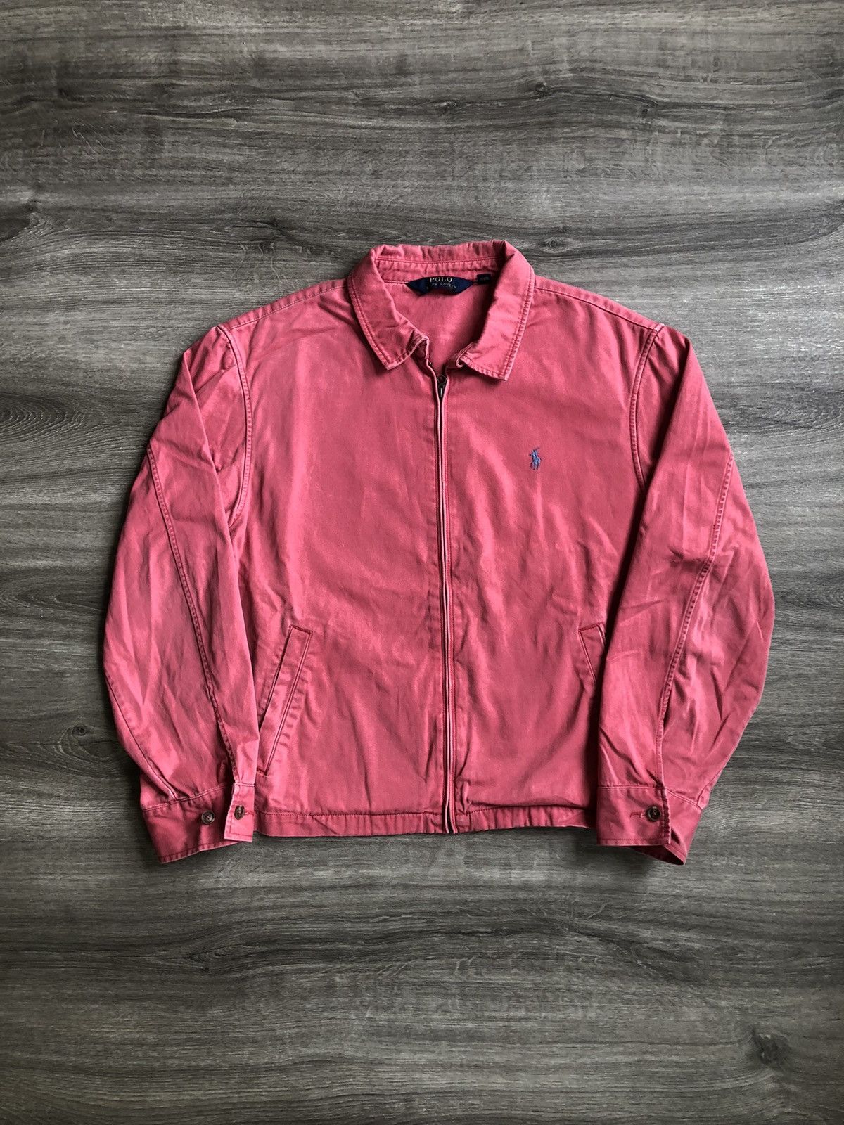Polo Ralph Lauren Faded Salmon pink polo jacket | Grailed