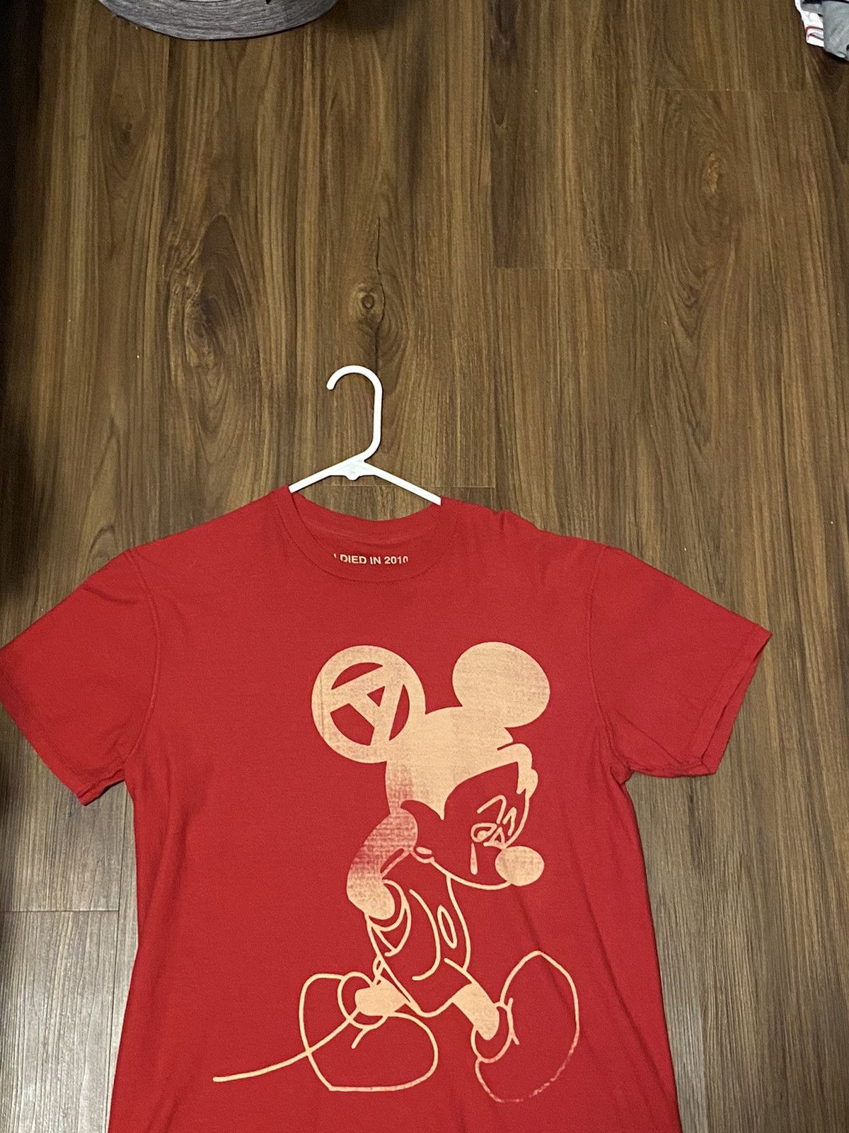 Playboi Carti × Streetwear Mitch Modes Red Sad Mickey Tee | Grailed