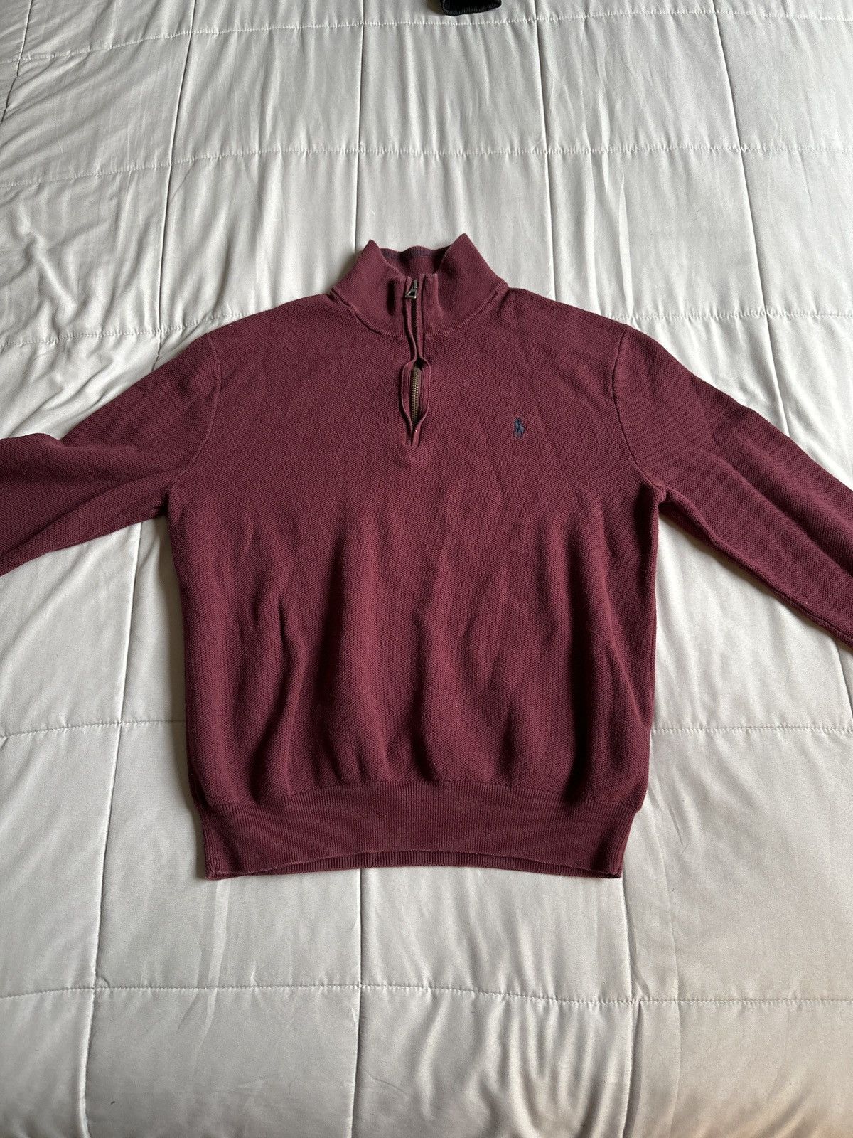 Polo Ralph Lauren Maroon Polo Sweater | Grailed