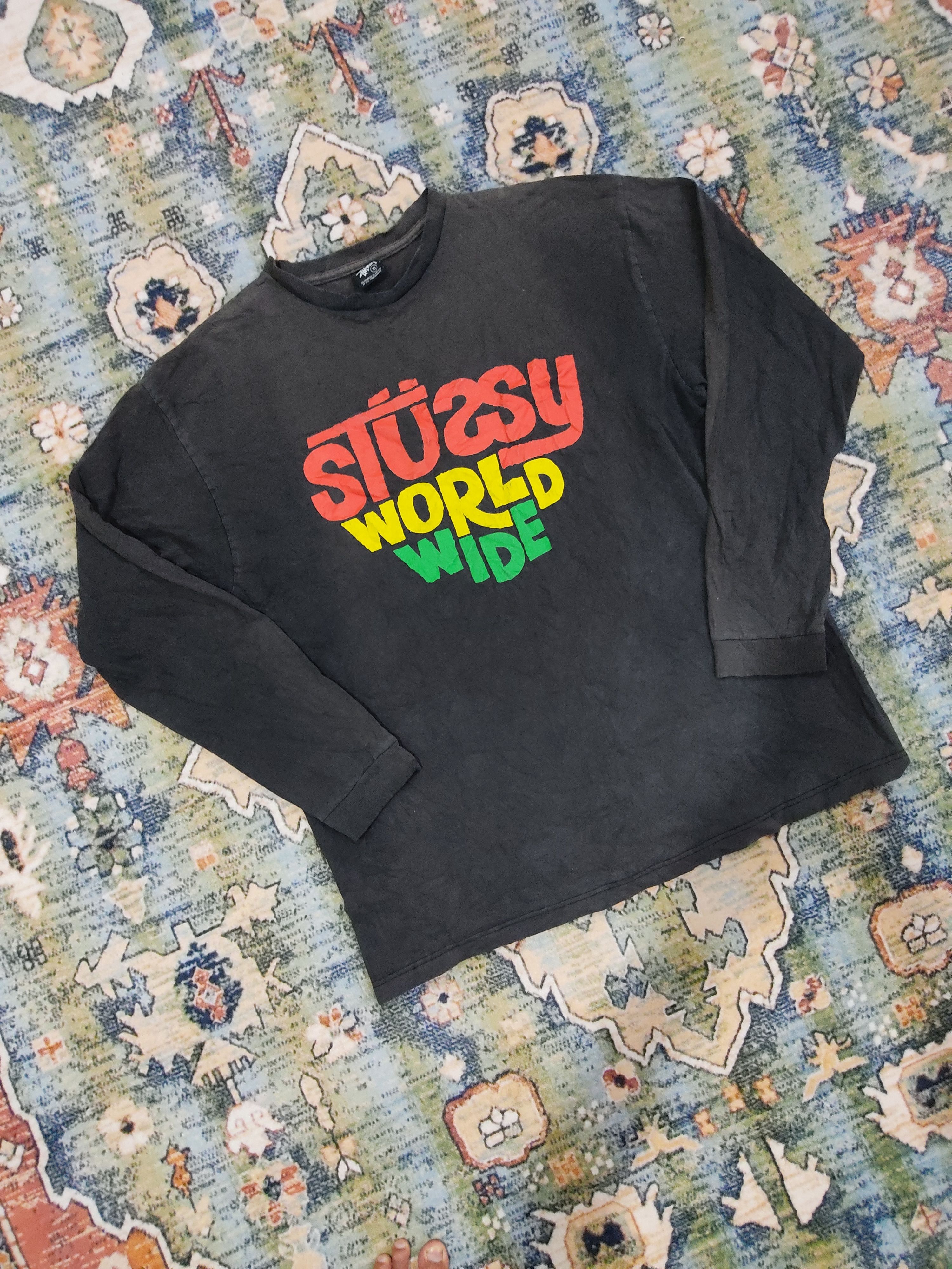 Stussy Stussy Rasta Long Sleeve (Faded) | Grailed