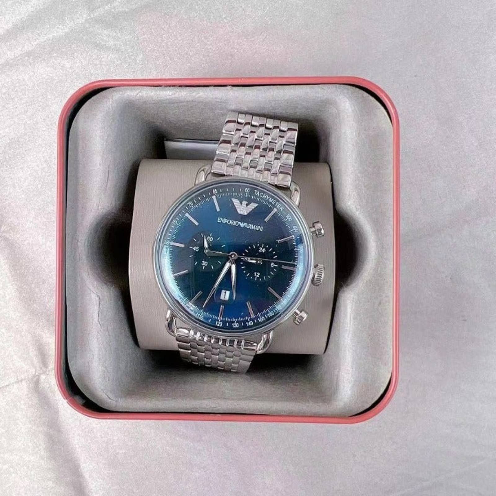 Emporio Armani Emporio Armani AR11238 Men Chronograph Stainless Steel ...