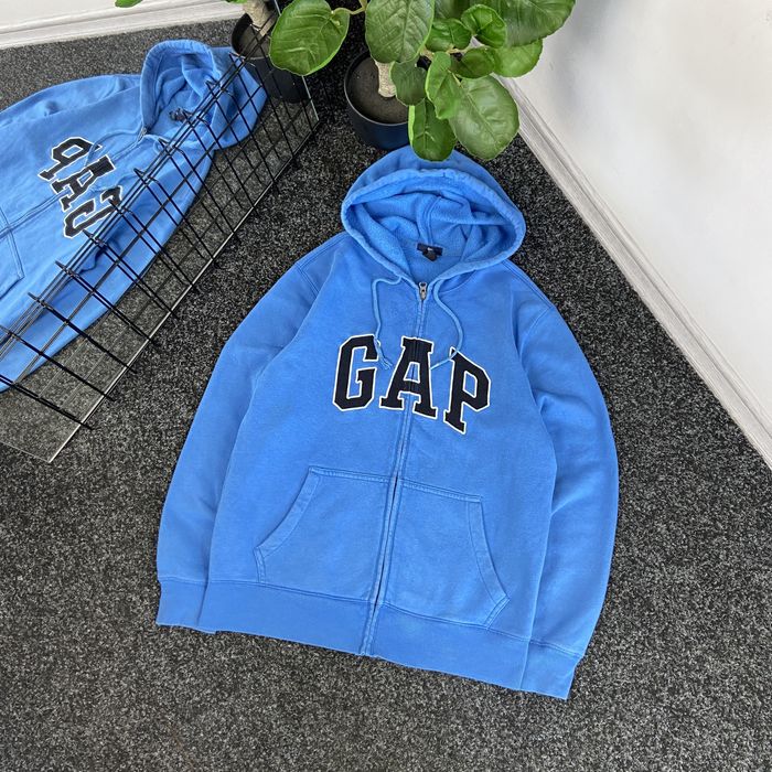 Vintage Vintage Gap Baby Blue Zip Up Hoodie | Grailed