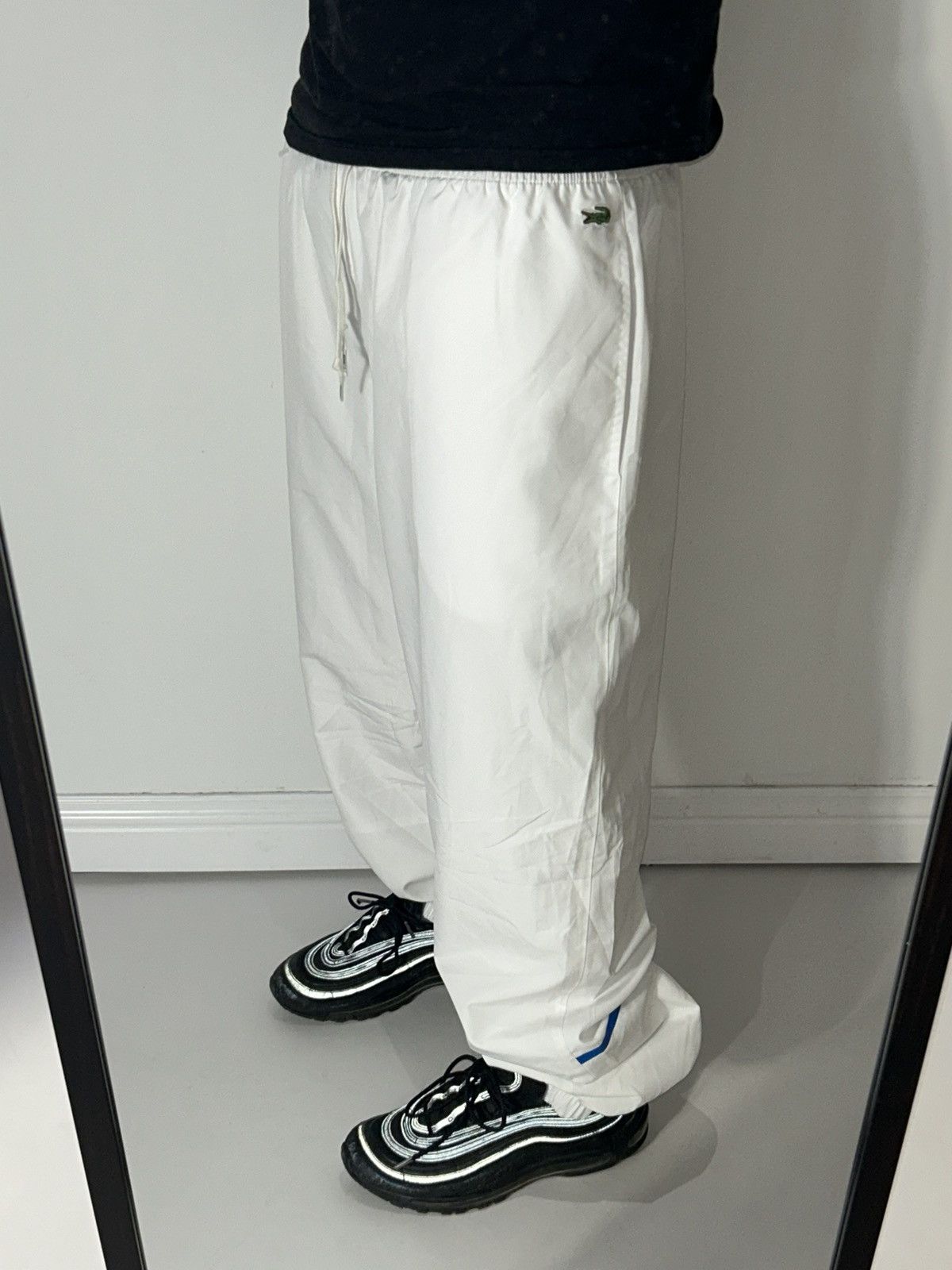 Lacoste × Streetwear × Vintage Vintage Lacoste Track Pants Neylon White ...