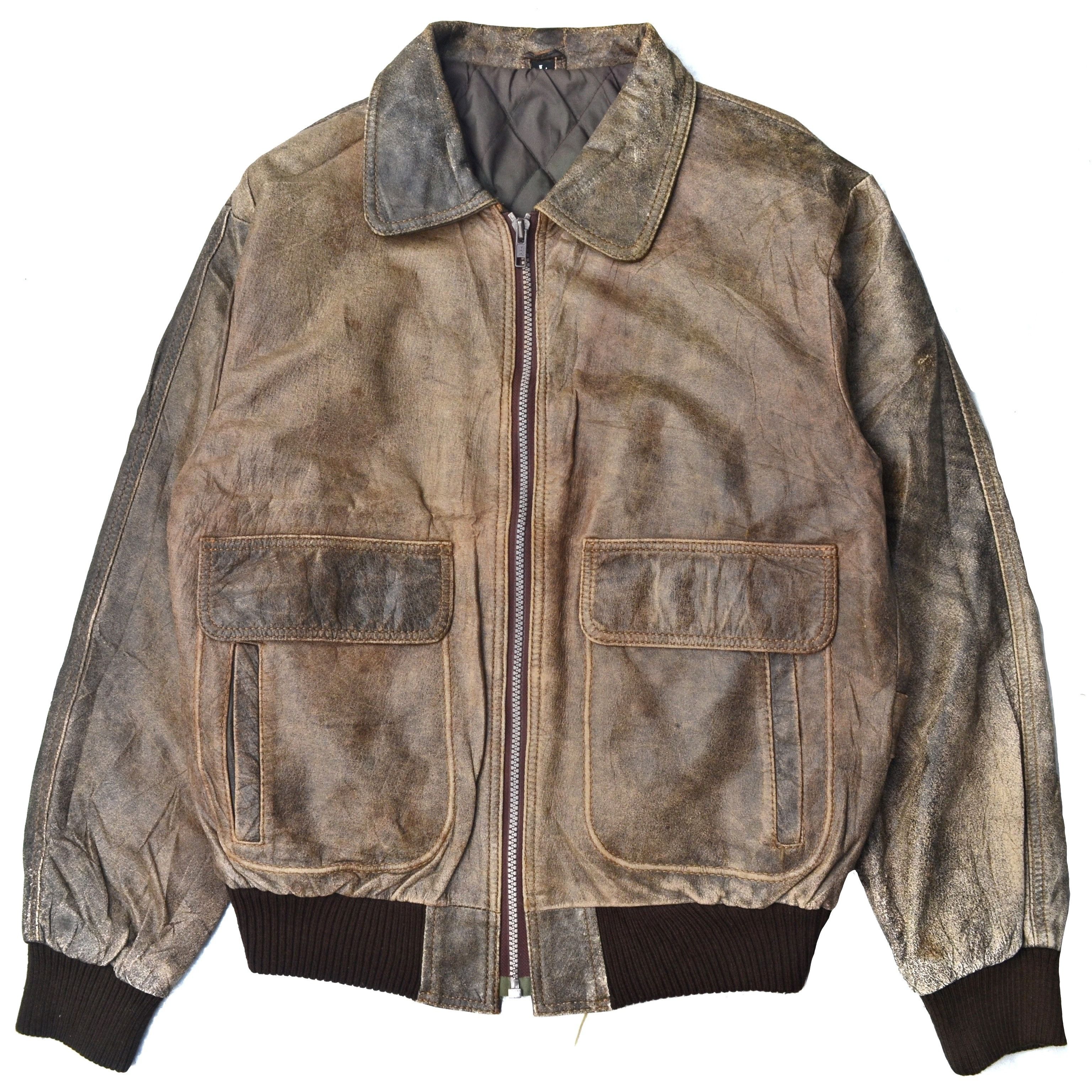 Japanese Brand × Leather Jacket × Vintage Vintage Leather Jacket A2 ...