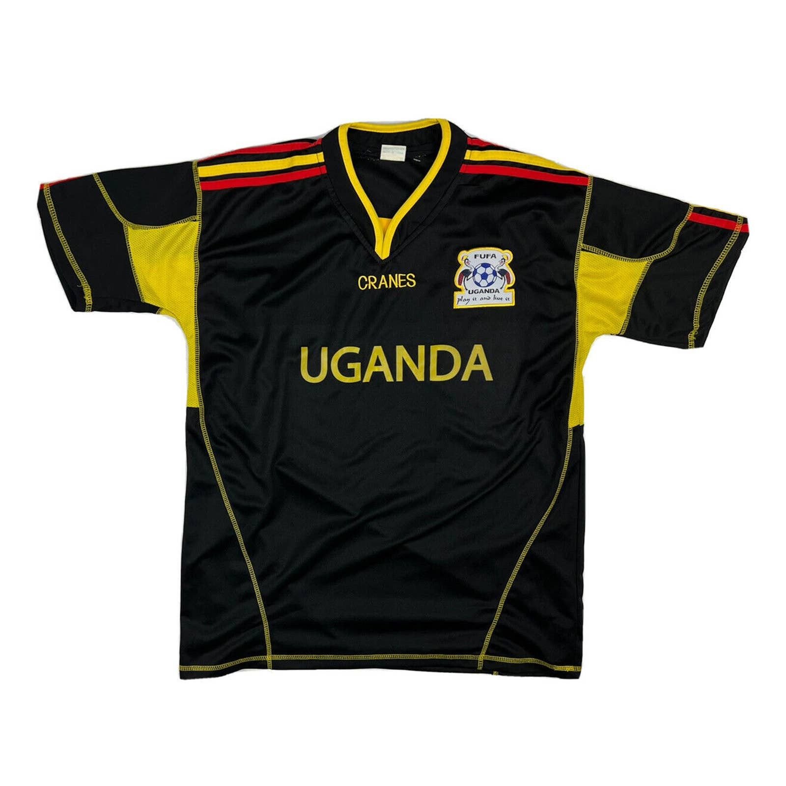 Soccer Jersey Uganda National Team Soccer Jersey Men’s Large Football ...