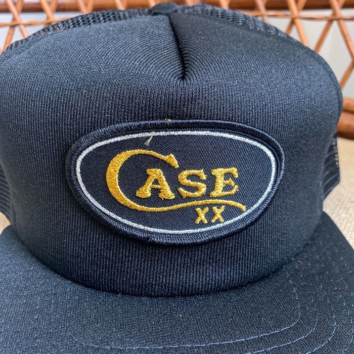 Vintage New Era Case XX Knives Black Vintage Trucker Snapback Hat | Grailed