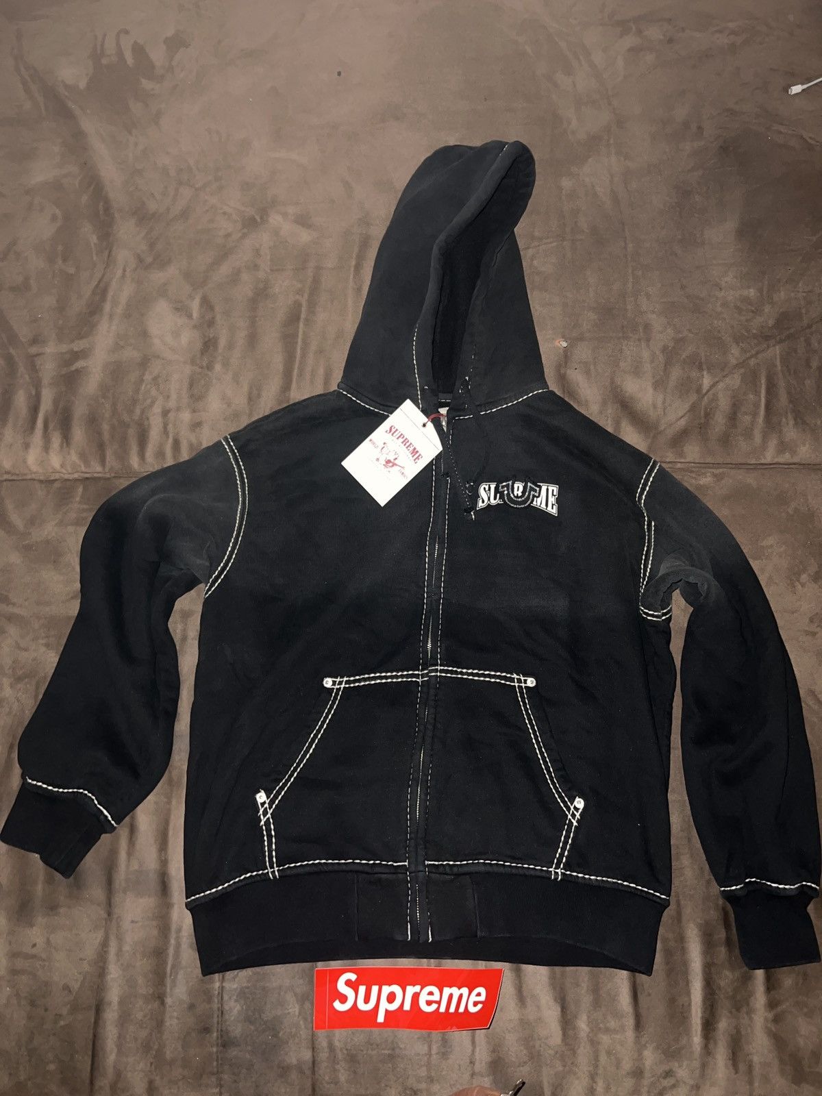 Supreme Supreme x True Religion Zip Up Hoodie (FW22) | Grailed