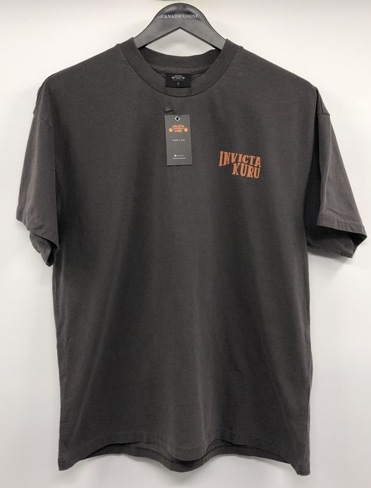 Brand Invicta Kuru Anime Sword Blade Vintage Wash Grey T-Shirt | Grailed