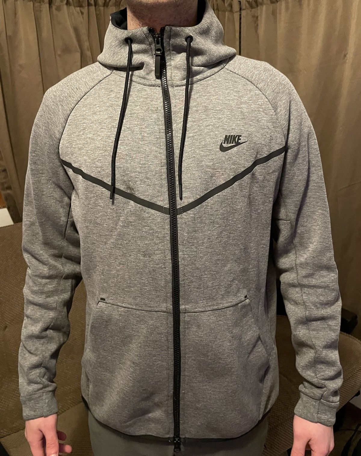 Nike Gray Nike Tech Fleece Zip-up | Grailed
