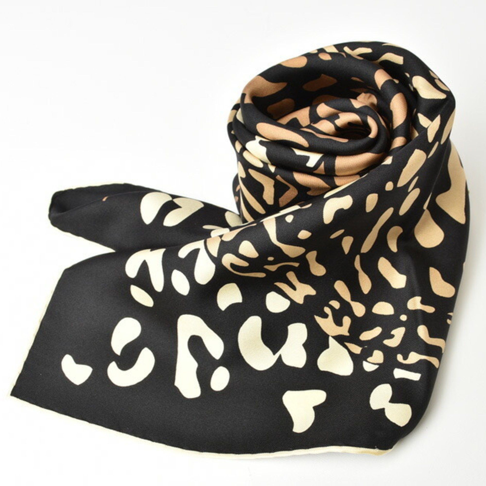 Salvatore Ferragamo Salvatore Ferragamo scarf leopard print black multi ...