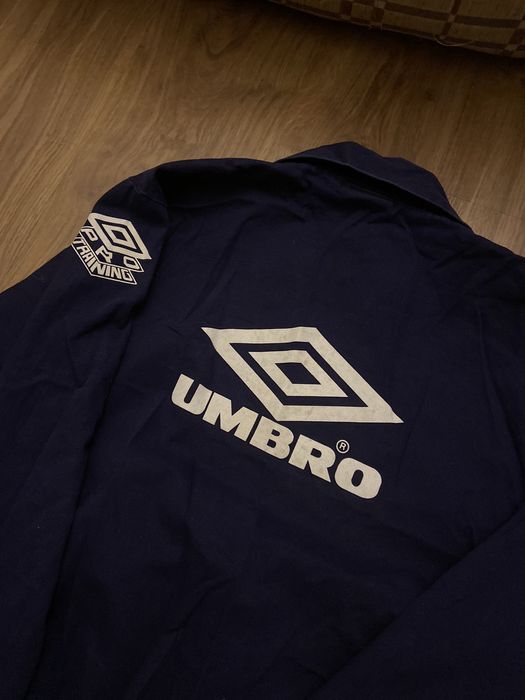 Vintage Liam Gallagher Oasis Maine Road Umbro Pro Training Drill Top ...