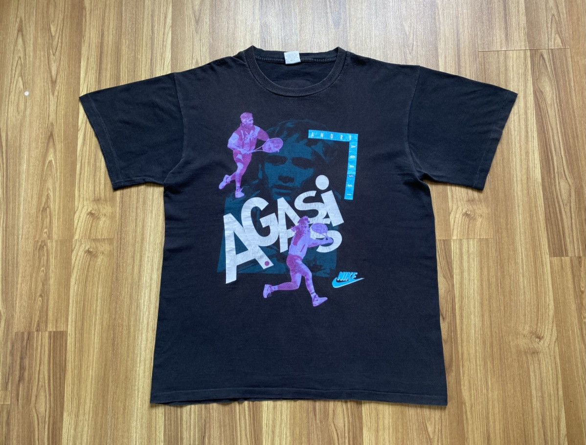 Nike Vintage Andre Agassi Nike T Shirt Challenge Court Federer | Grailed