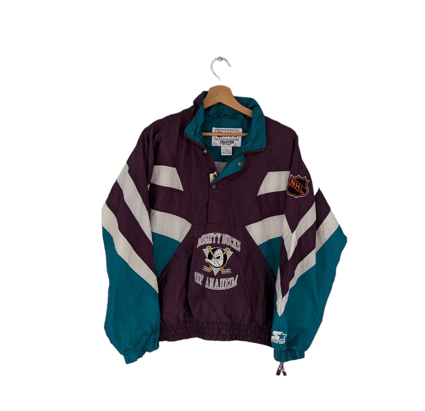 Vintage Starter Vintage Anorak Jacket 90's Mighty Ducks | Grailed