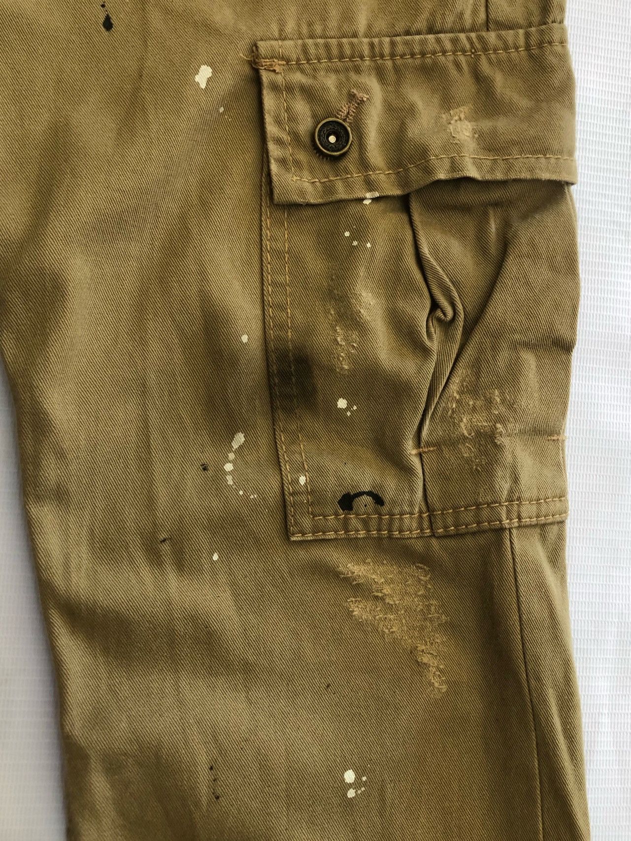 Hype × Japanese Brand × Streetwear SKINNY CARGO PANTS RED PEPPER ...