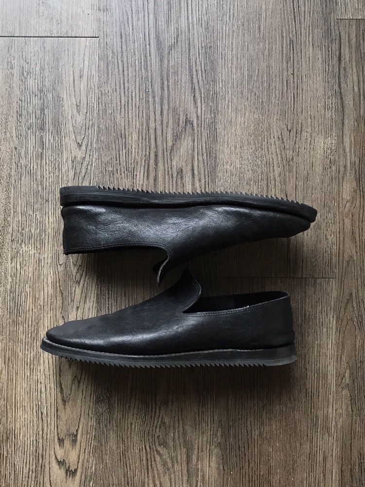 Viberg Mini Ripple Slipper Black Washed Kangaroo | Grailed
