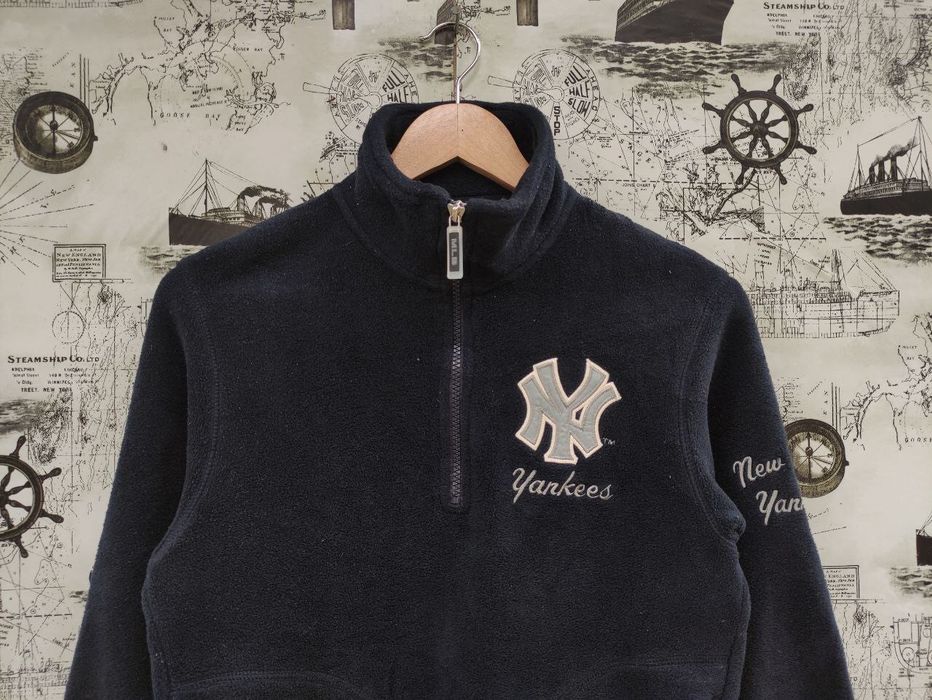 Uniqlo MLB X New York Yankees Half Zipper Fleece Jacket | Grailed