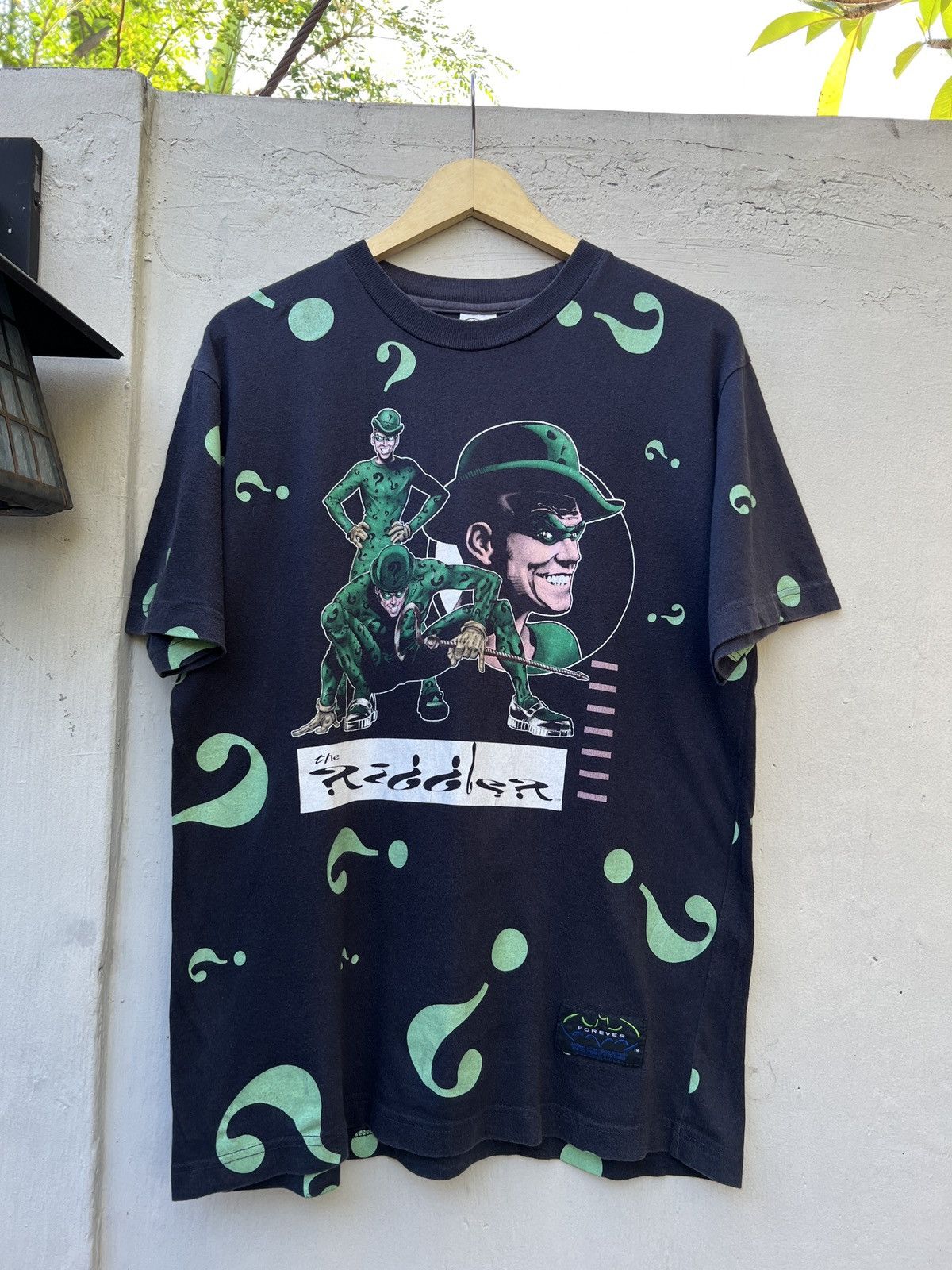 Vintage RARE Vintage 90’s the riddler all over print | Grailed