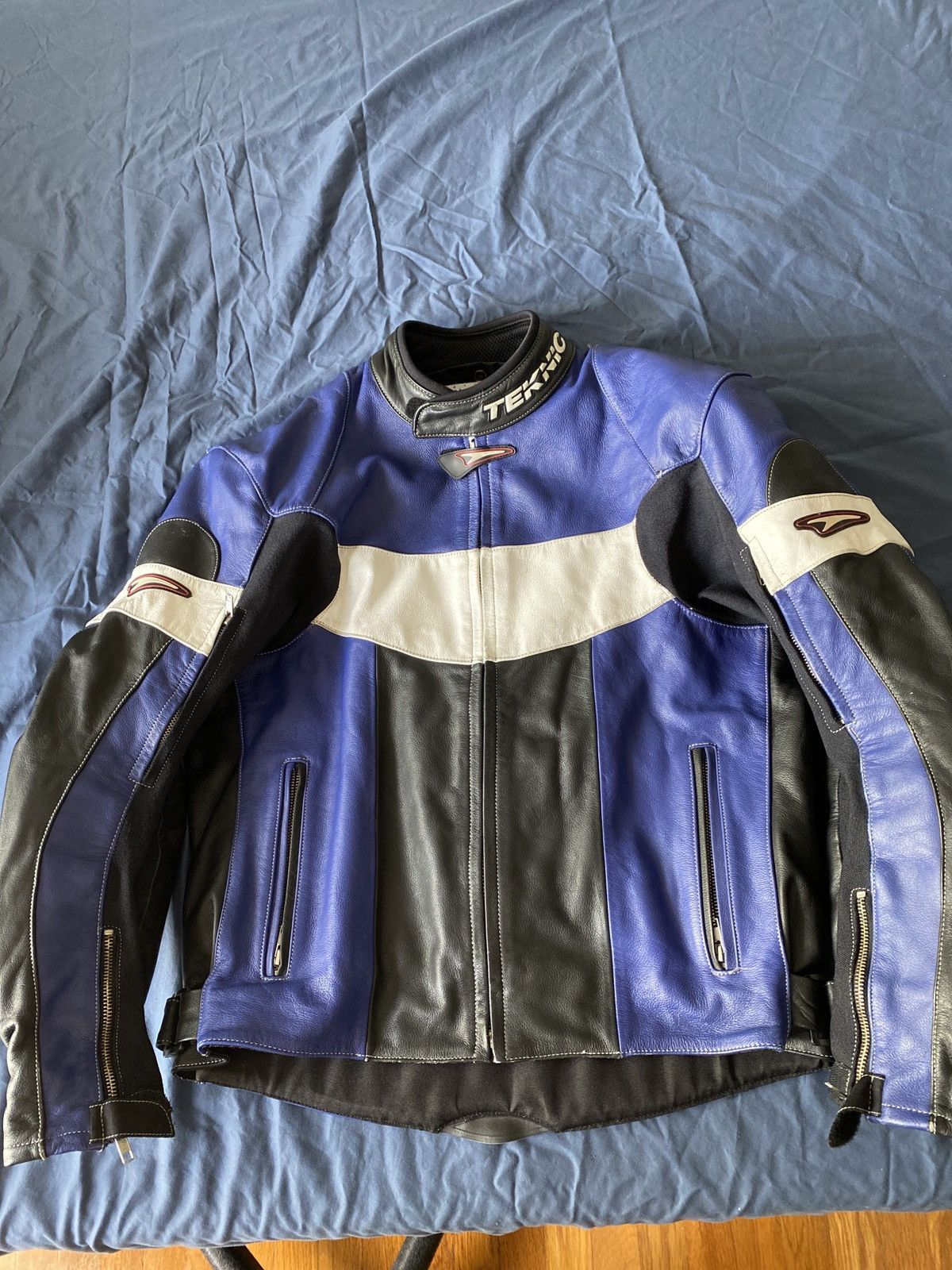 Streetwear × Vintage Teknic leather racing jacket | Grailed