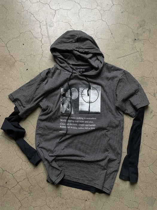 Raf Simons Raf Simons SS05 for Avantgarde double layer Tshirt Hoodie ...