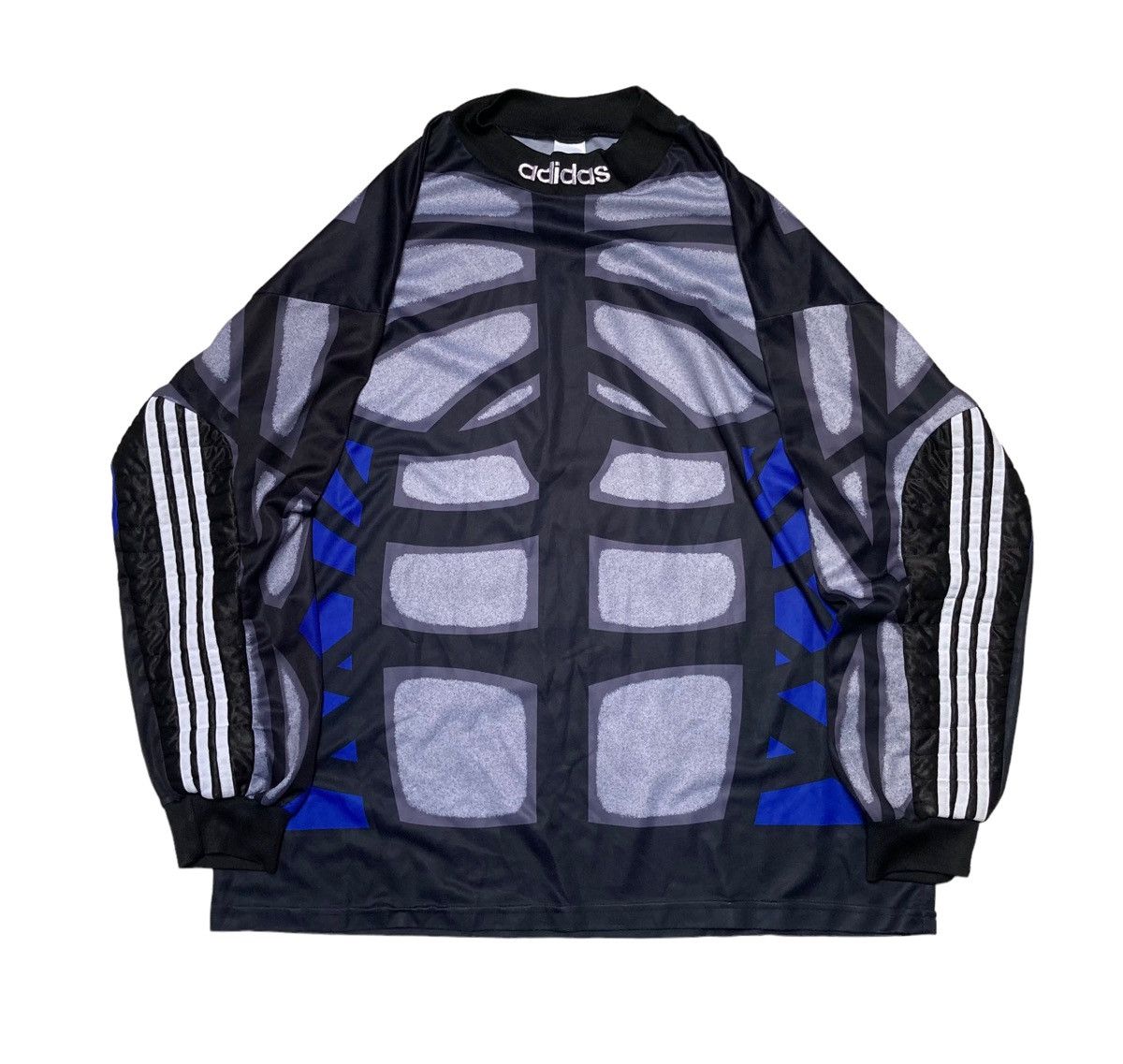 Adidas × Soccer Jersey × Vintage Rare Vintage 90s Adidas Skeleton ...