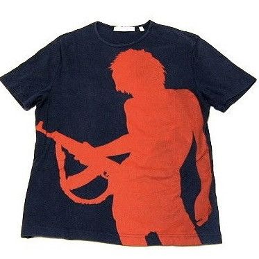 Designer Sandy Dalal 2000s Gun Figure Print Tee | Grailed