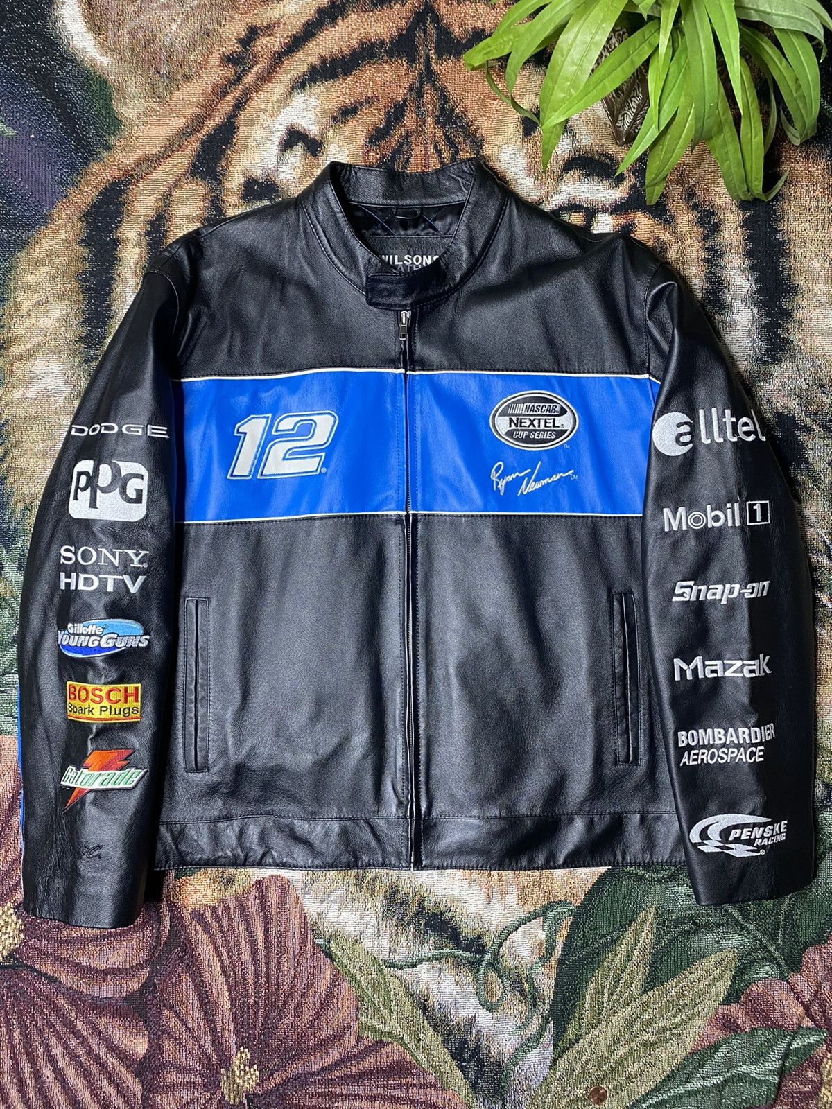 Chase Authentics × Vintage × Wilsons Leather Vintage leather nascar ...