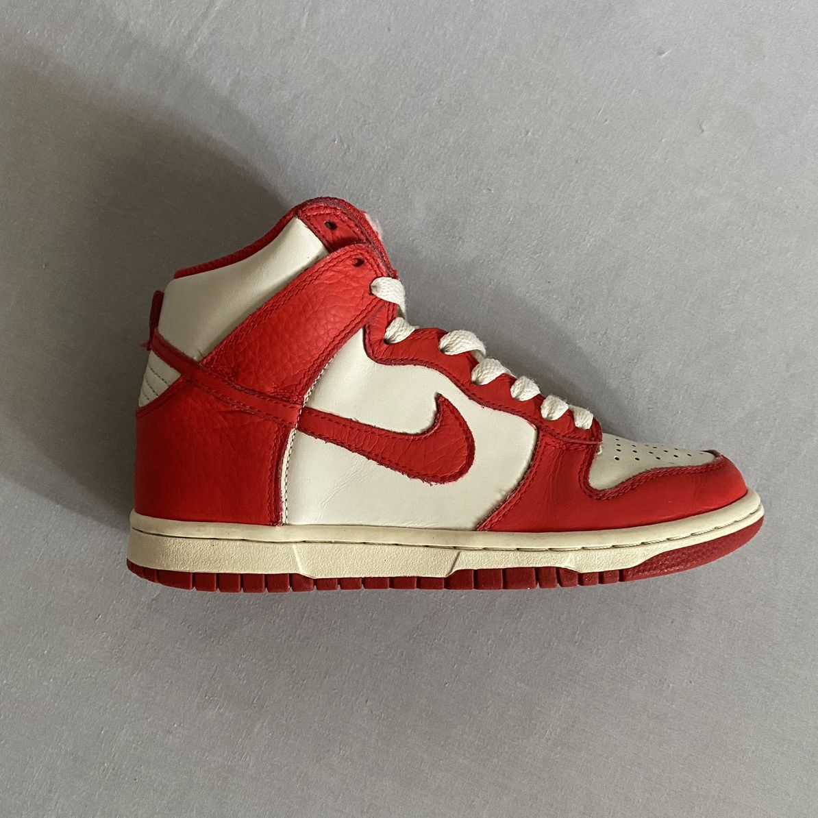 Nike Nike Dunk High College Pack Sail/Action Red | Grailed
