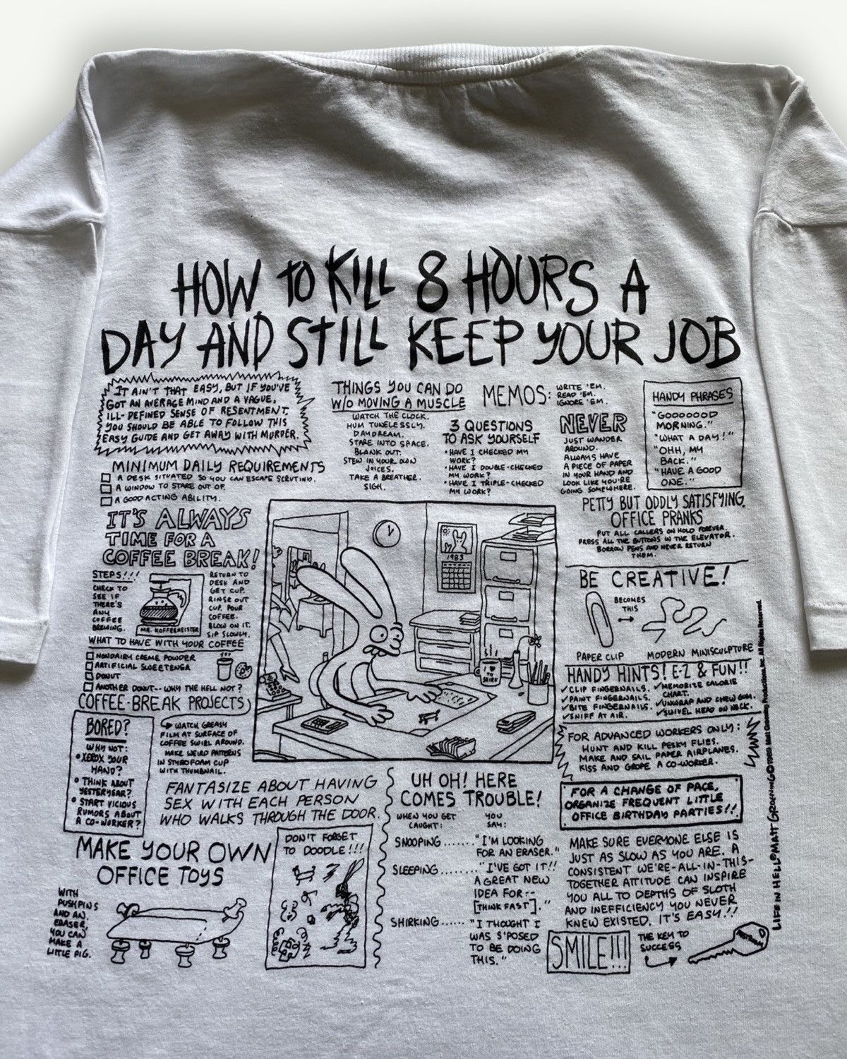 Cartoon Network Vintage Matt Groening Work is Hell | Grailed