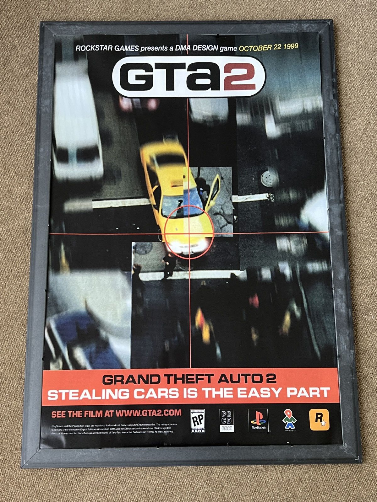 Rockstar Rare 1999 GTA 2, 24x36 Poster | Grailed