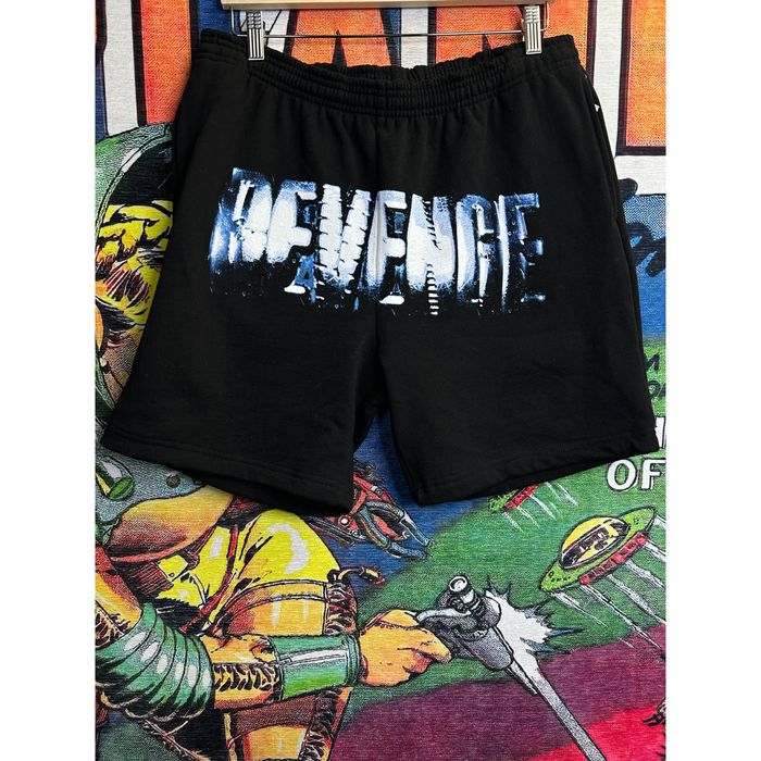 Revenge Brand New Revenge Chrome Logo Shorts Size Large | Grailed