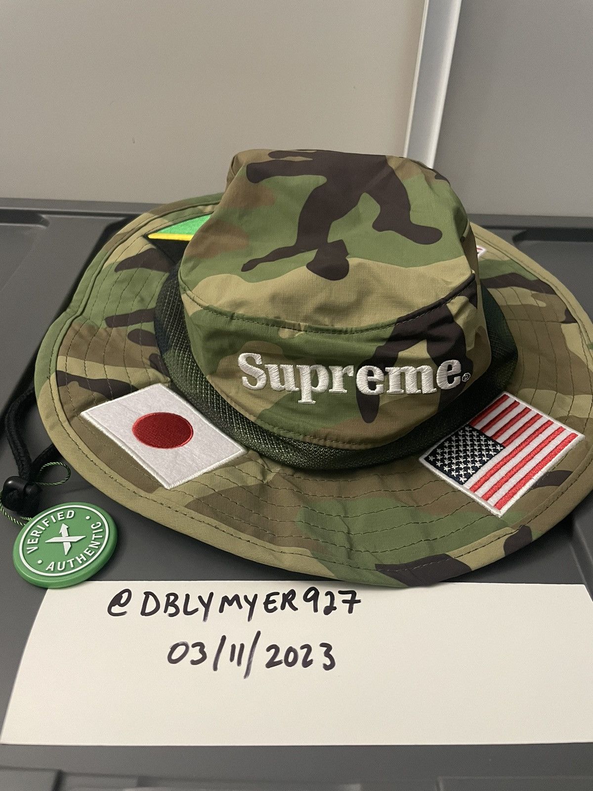 Supreme Supreme Flags Boonie Hat SS20 Camo | Grailed
