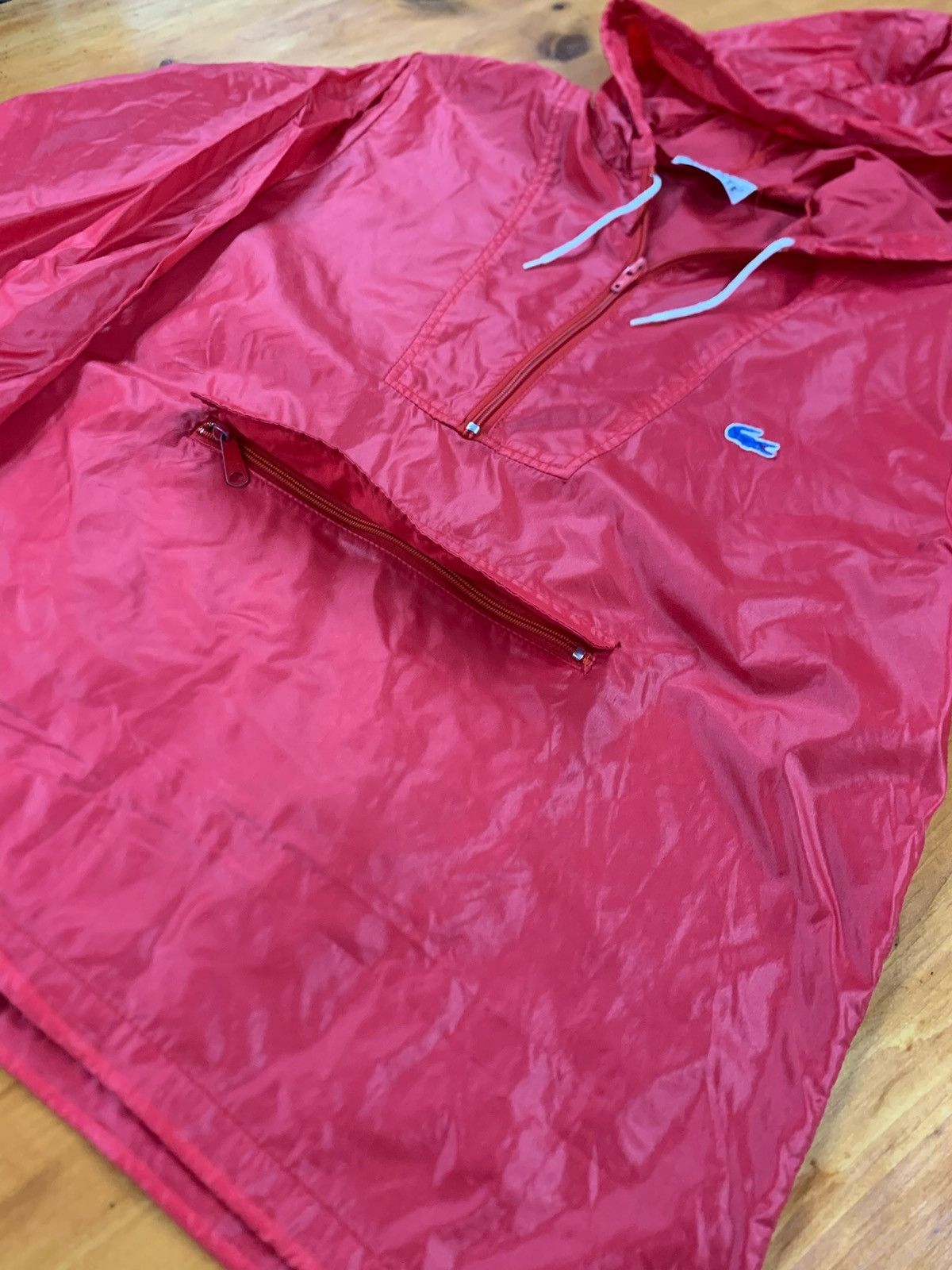 Vintage Vintage 1980s Red Lacoste Anorak Jacket | Grailed