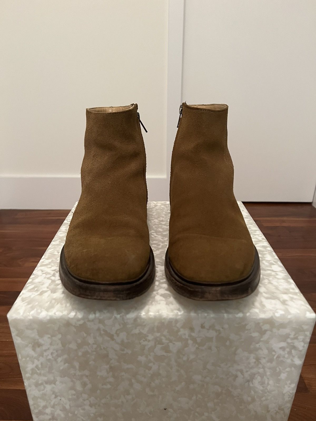 A.P.C. Suede Leonard Boots | Grailed