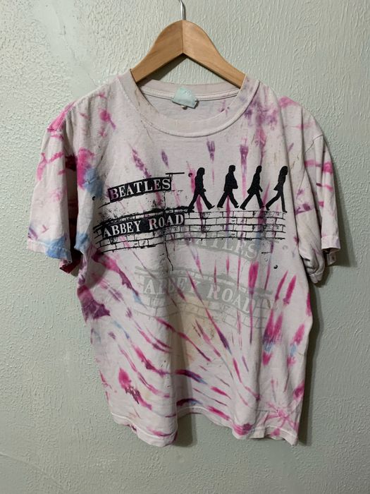 Vintage Vintage The Beatles Abby Road Tie Dye T Shirt Grailed