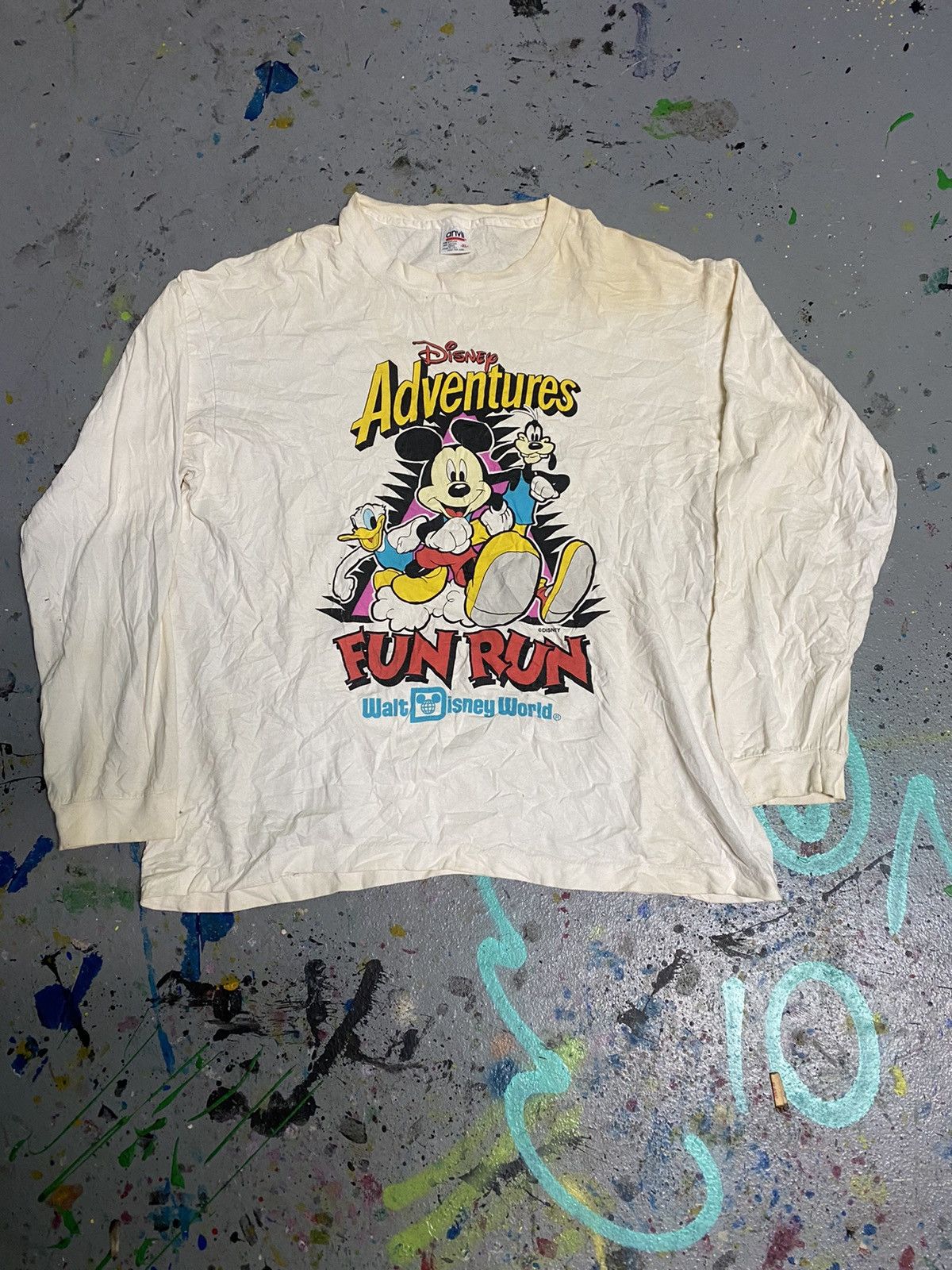 Disney × Streetwear × Vintage Disney fun run 90s Disney world | Grailed